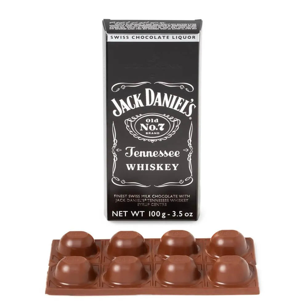 Jack Daniel's Whiskey Filled Chocolate Bar: 10-Piece Box – Candy Warehouse