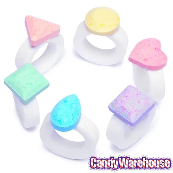 Jazzy Jewels Candy Rings: 30-Piece Jar | Candy Warehouse