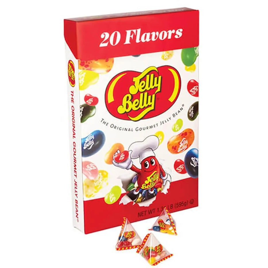 Jelly Belly 20 Flavors Jelly Beans Candy Packs: 75-Piece Jumbo Box ...