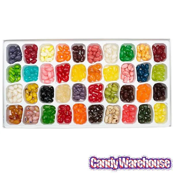Jelly Belly 40 Flavors Jelly Beans Sampler: 17-Ounce Gift Box – Candy ...