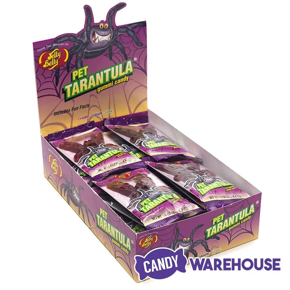 Jelly Belly Big Gummy Tarantula Spiders Candy Packs: 24-Piece Box ...