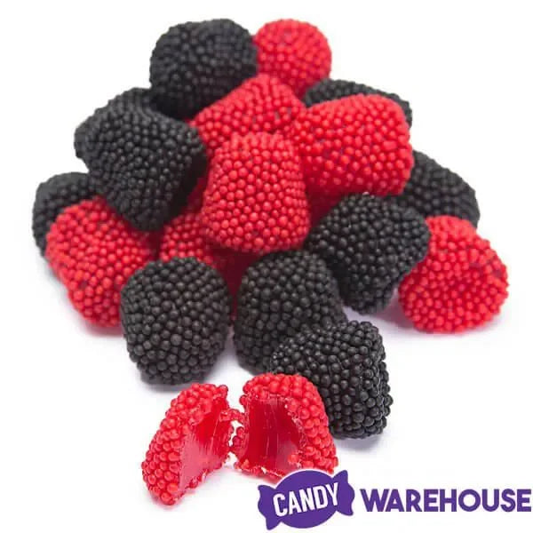 Jelly Belly Candy Raspberries & Blackberries: 6-Ounce Bag | Candy Warehouse
