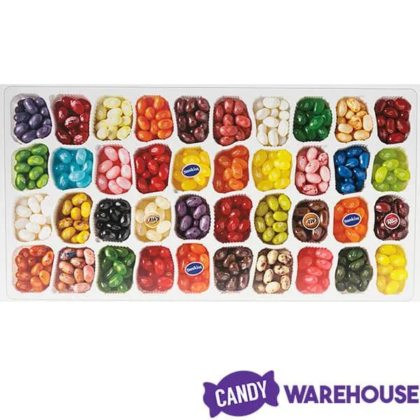 Jelly Belly Christmas 40 Flavors Jelly Beans Sampler: 17-Ounce Gift Bo ...
