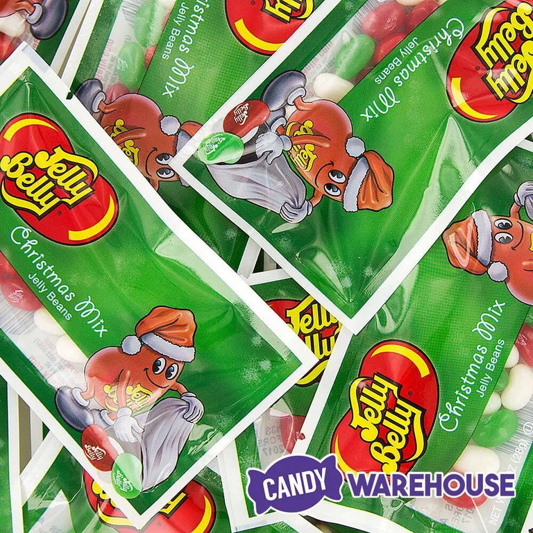 Jelly Belly Christmas Mix Jelly Beans 1-Ounce Packs: 30-Piece Display ...
