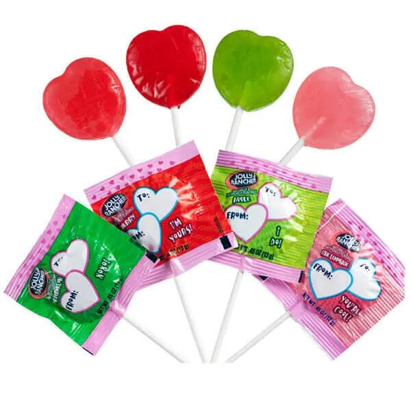 Heart Shaped Jolly Rancher Lollipops Jolly Rancher Heart Shaped Candy