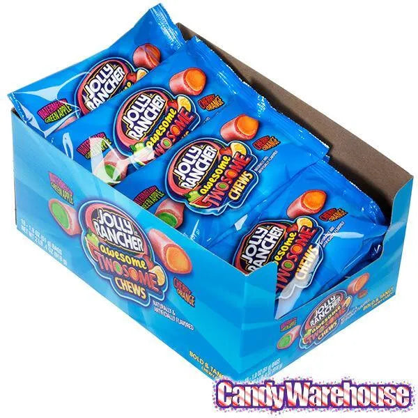Jolly Rancher Twosome Chews Candy Packs: 18-Piece Box – Candy Warehouse