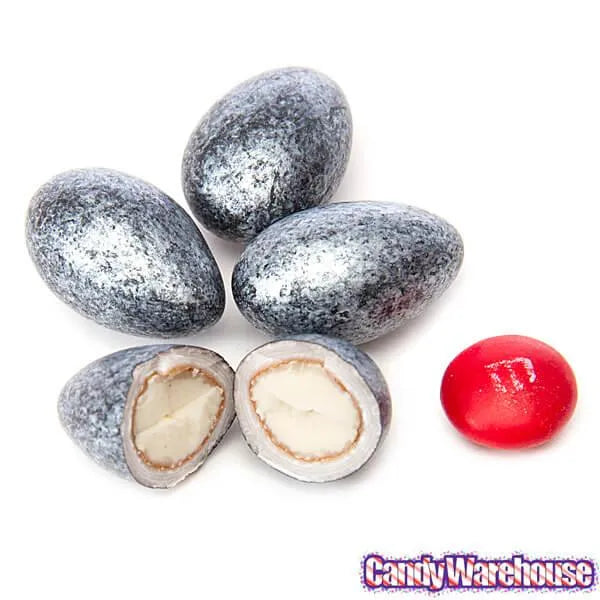 Jordan Almonds - Shimmer Black with Silver: 5LB Bag | Candy Warehouse