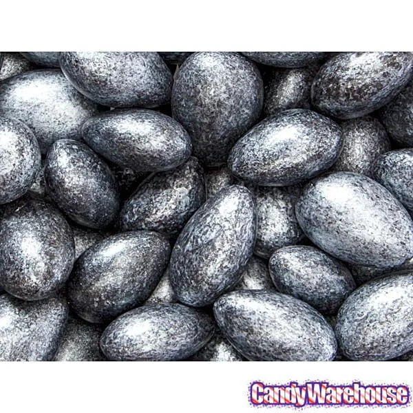 Jordan Almonds - Shimmer Black with Silver: 5LB Bag | Candy Warehouse