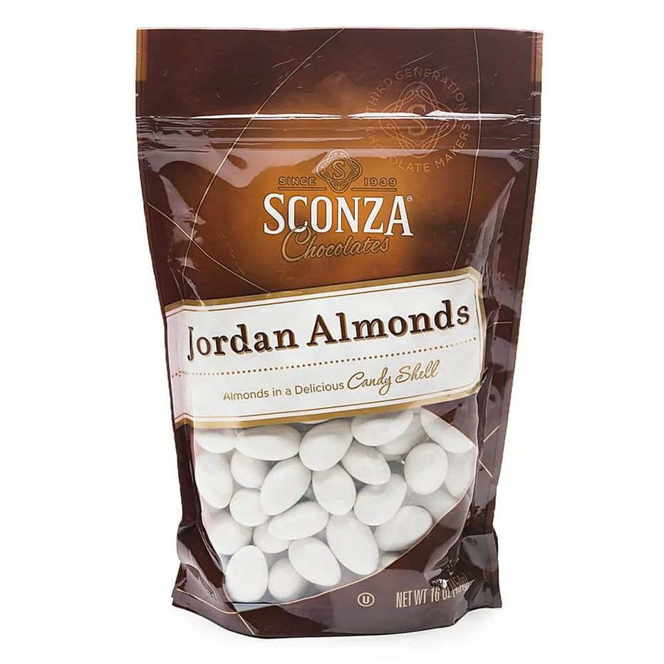Jordan Almonds - White: 16-Ounce Bag – Candy Warehouse