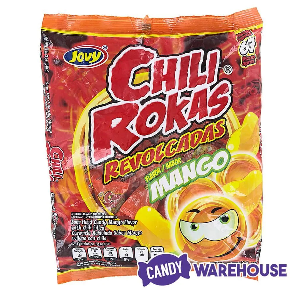 Jovy Chili Rokas Revolcadas Hard Candy - Mango: 65-Piece Bag | Candy ...