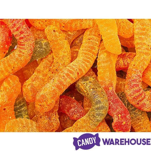 Jovy Crazy Gummy Worms Revolcado Tamarindo Candy: 5LB Bag | Candy Warehouse