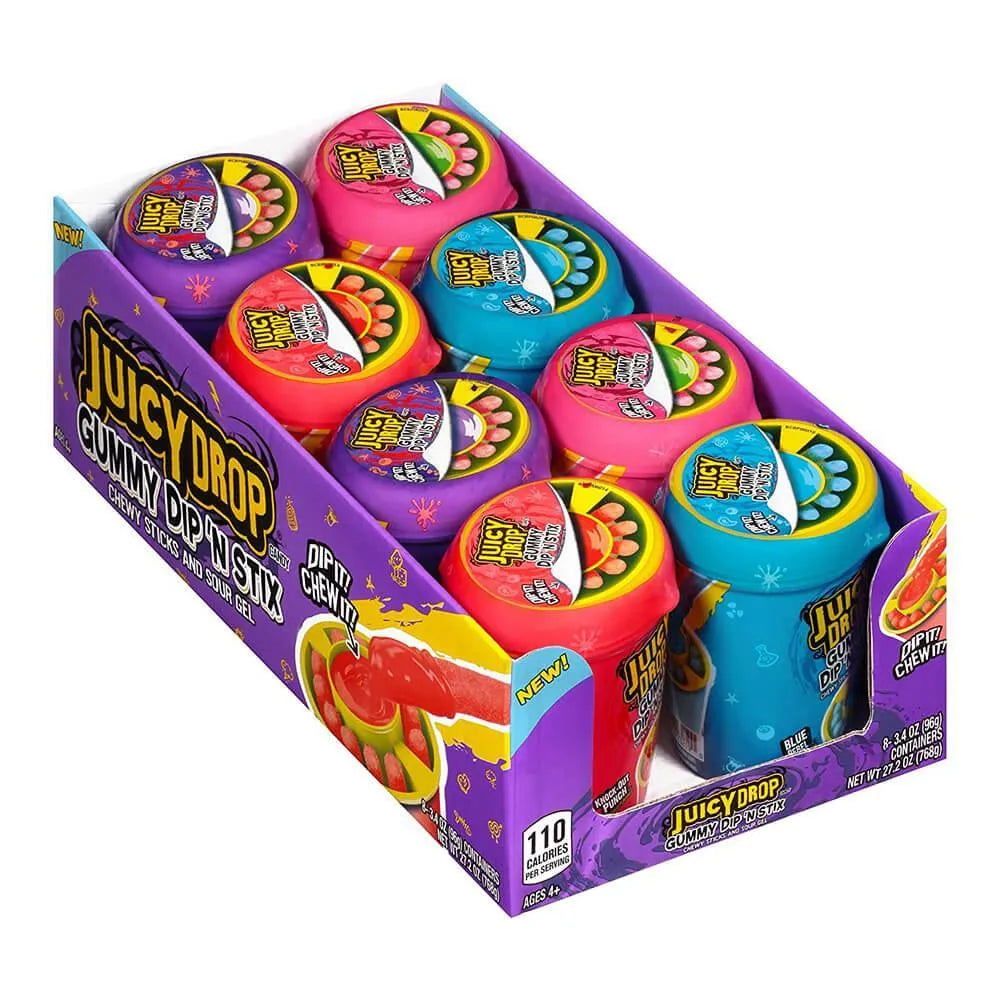 Juicy Drop Gummy Dip N Stix: 8-Piece Box – Candy Warehouse