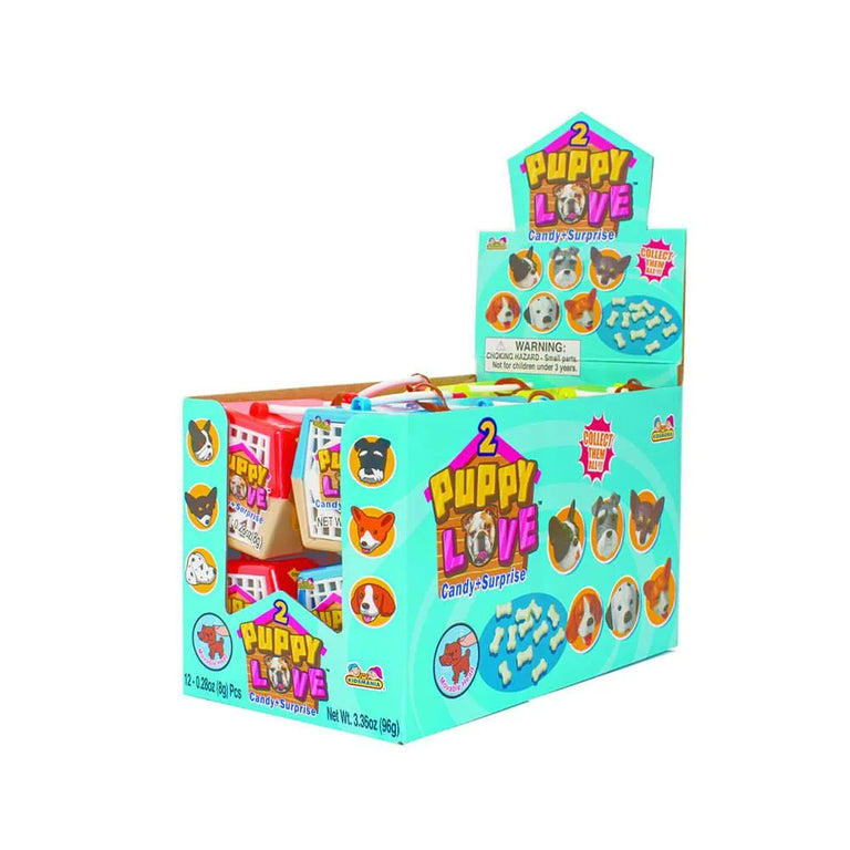 Kidsmania Puppy Love Candy and Surprise: 12-Piece Box – Candy Warehouse