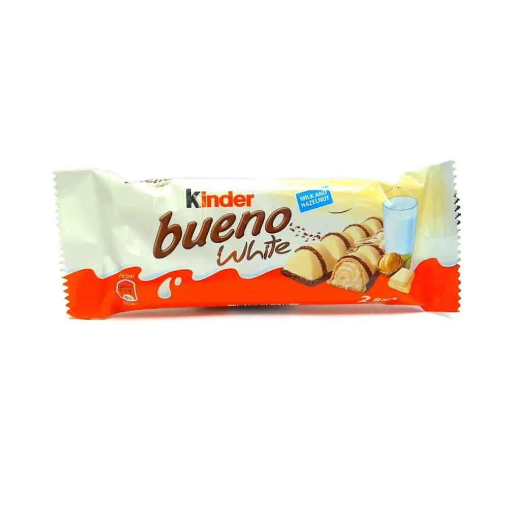 Kinder Bueno White Chocolate Candy Bars: 30-Piece Box | Candy Warehouse