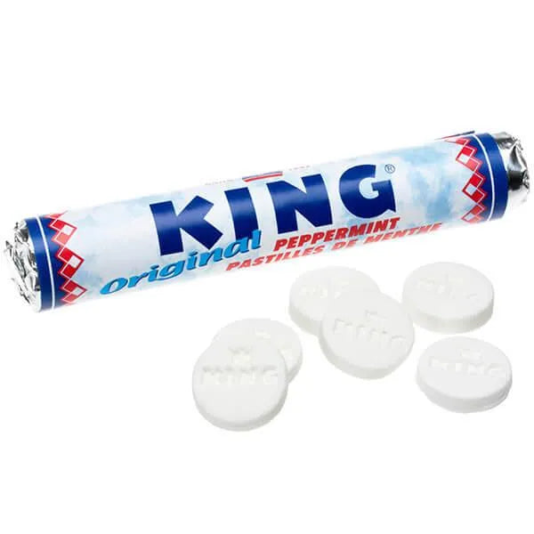 King Mints Peppermint Rolls: 36-Piece Box – Candy Warehouse