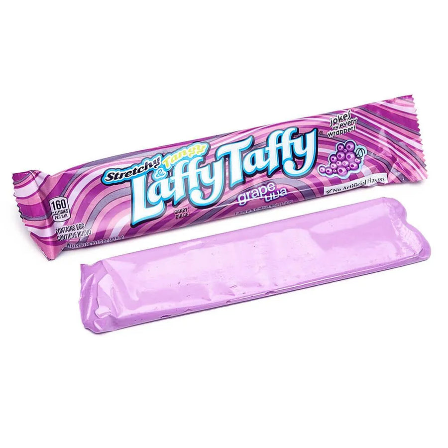 Laffy Taffy Candy Bars - Grape: 24-Piece Box | Candy Warehouse