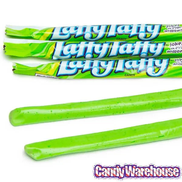 Laffy Taffy Candy Ropes - Sour Apple: 24-Piece Box | Candy Warehouse