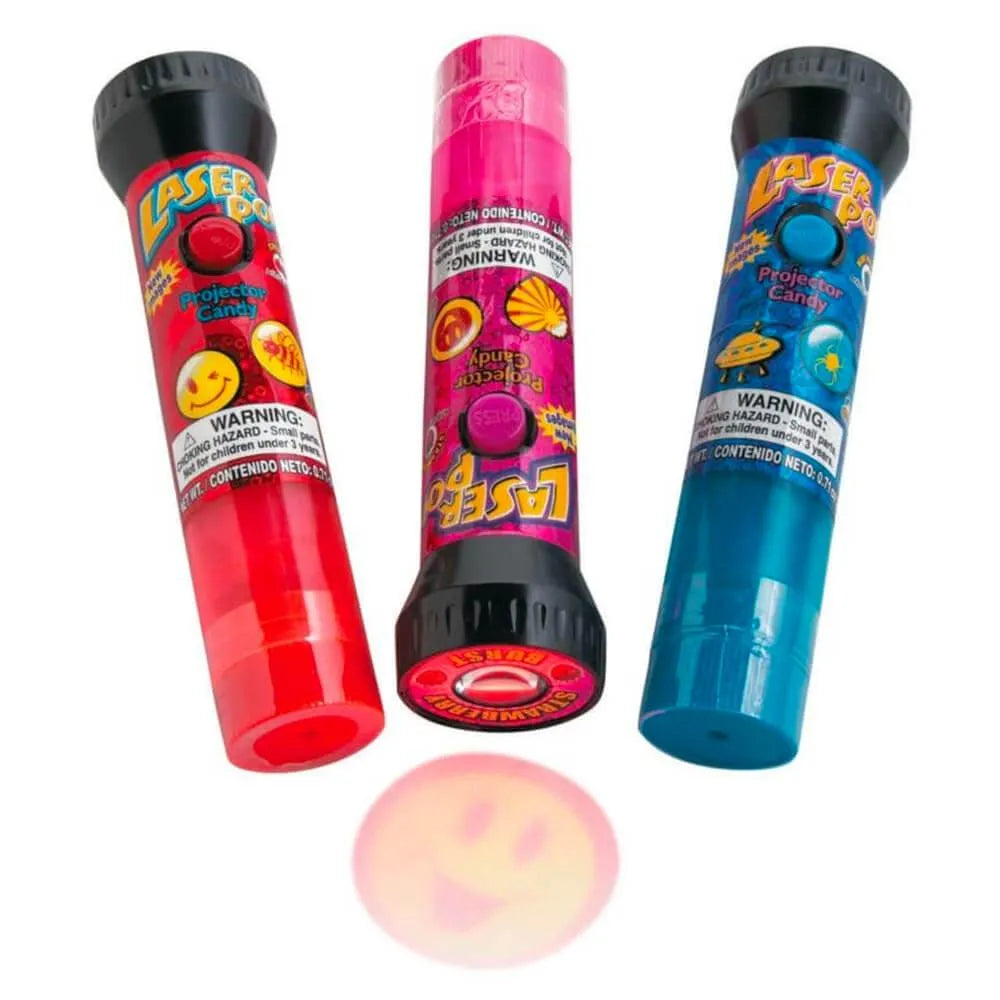 Laser Pop Light Projector Suckers: 12-Piece Box – Candy Warehouse