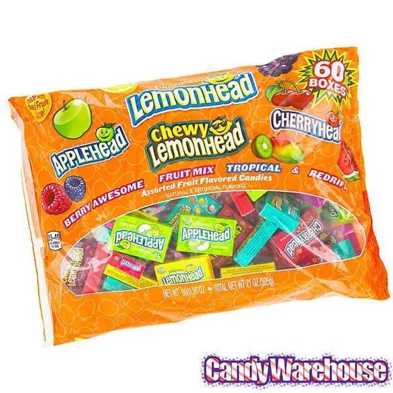 Lemonhead & Friends Candy Mini Packs: 50-Piece Bag | Candy Warehouse