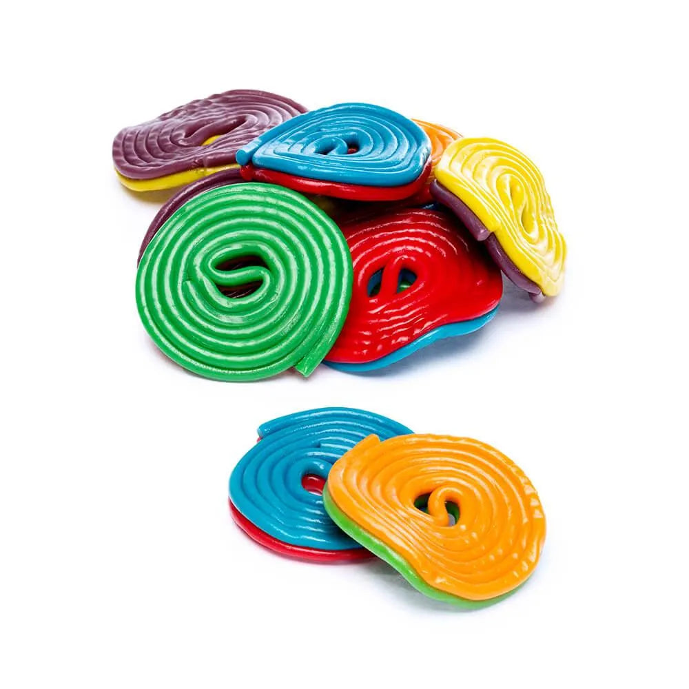 Licorice Wheels Two-Faced Rainbow Candy: 1KG Bag – Candy Warehouse