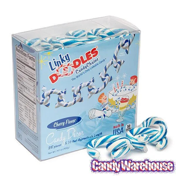 Linky Doodles Candy Chains - Blue: 28-Piece Box – Candy Warehouse