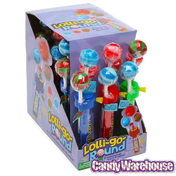 Lolli-go-Round Spinning Candy Lollipops: 12-Piece Display | Candy Warehouse