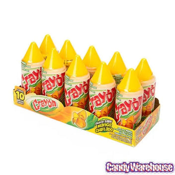 Lorena Candy Crayon - Mango: 10-Piece Pack – Candy Warehouse