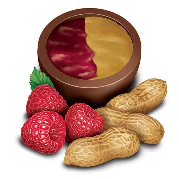 Madelaine Duets Peanut Butter & Raspberry Filled Chocolate Truffles: 4 ...