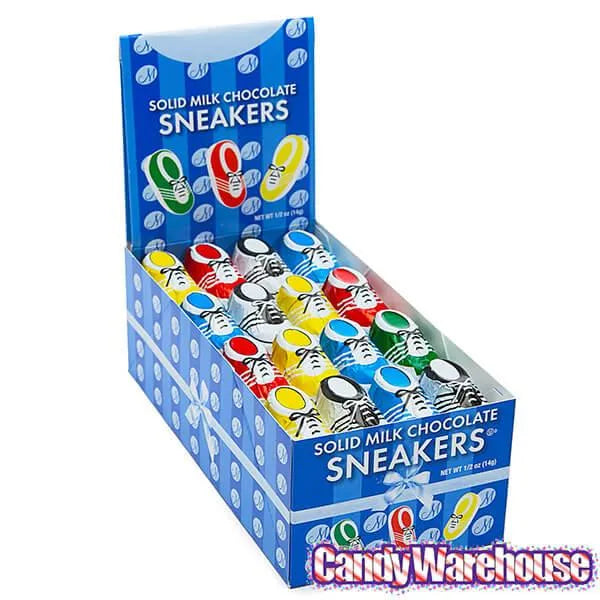 Madelaine Foiled Milk Chocolate Sneakers Candy: 64-Piece Box – Candy ...
