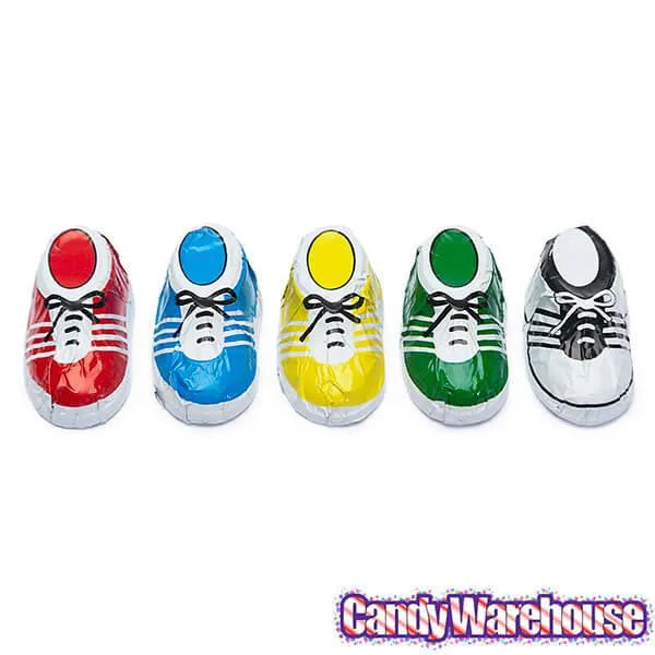 Madelaine Foiled Milk Chocolate Sneakers Candy: 64-Piece Box | Candy ...