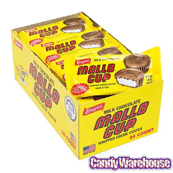 Mallo Cups - Milk Chocolate: 24-Piece Box – Candy Warehouse