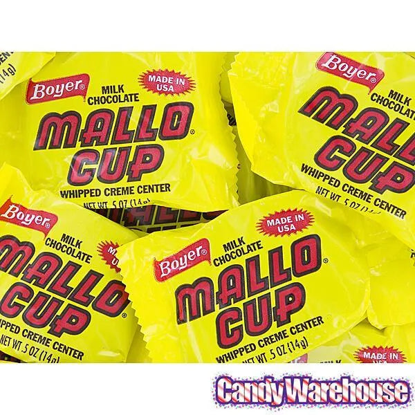 Mallo Cups Singles: 60-Piece Box – Candy Warehouse