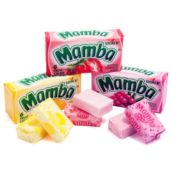 Mamba Fruit Chews Candy 6-Packs - Original: 48-Piece Box | Candy Warehouse