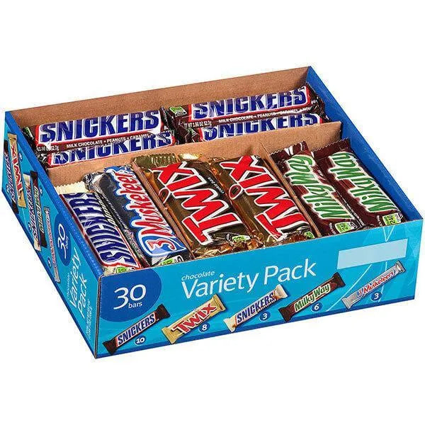 M&M-Mars Candy Bars: 30-Piece Variety Pack – Candy Warehouse