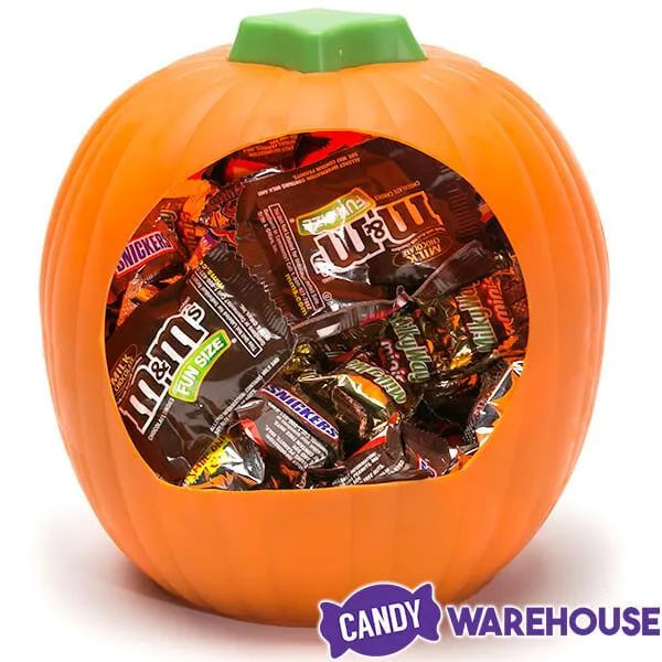 M&M-Mars Chocolate Halloween Candy Assortment: 85-Piece Pumpkin Bowl ...