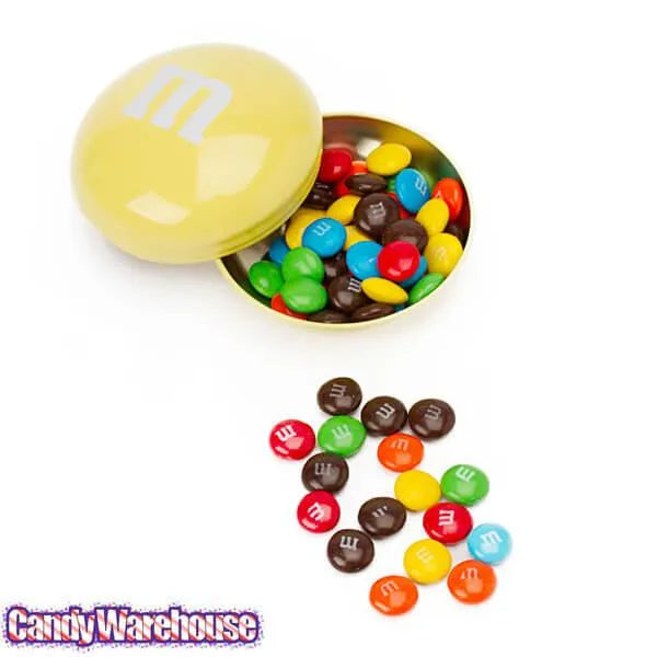 M&M's Filled Pastel Candy Tins: 12-Piece Box | Candy Warehouse