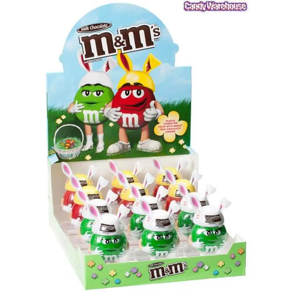 M&M's Minis Candy Filled Easter Bunny Figurines: 12-Piece Display ...