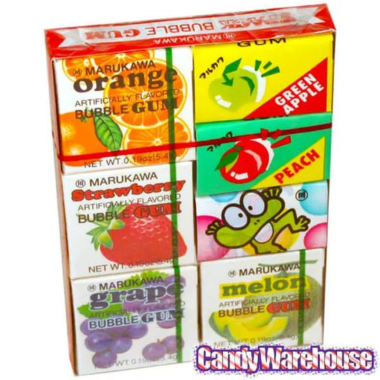 Marukawa Gum 7-Flavor Assortment Packs: 15-Piece Box | Candy Warehouse