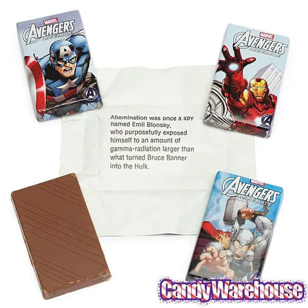 Marvel Avengers Mini Milk Chocolate Bars: 15-Piece Bag – Candy Warehouse
