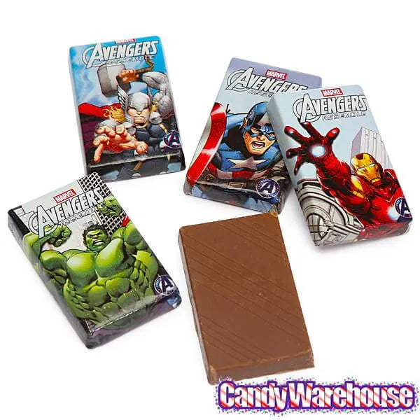 Marvel Avengers Mini Milk Chocolate Bars: 15-Piece Bag | Candy Warehouse
