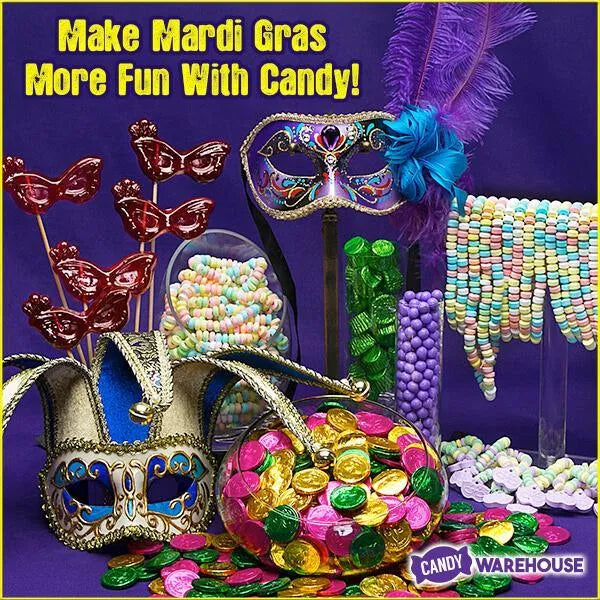 Masquerade Mask Hard Candy Lollipops: 12-Piece Bag – Candy Warehouse