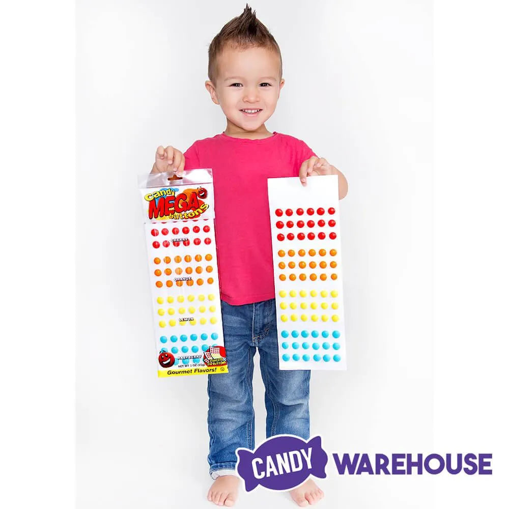 Mega Candy Buttons Sheets: 24-Piece Case – Candy Warehouse