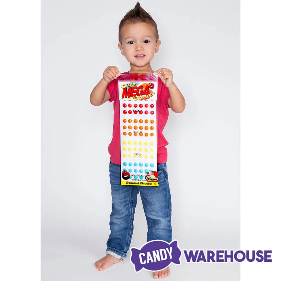Mega Candy Buttons Sheets: 24-Piece Case – Candy Warehouse