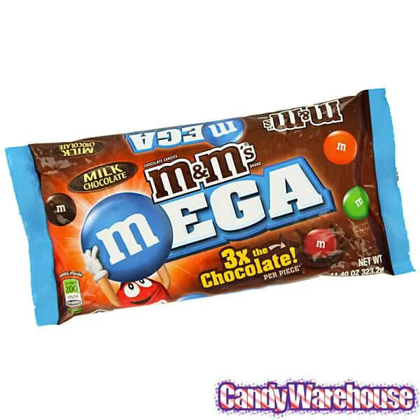 Mega M&M's Candy - Milk Chocolate: 10.2-Ounce Bag | Candy Warehouse