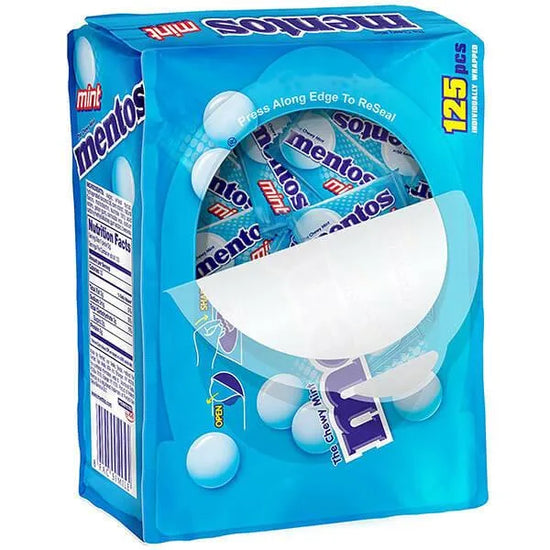 Mentos Mint Candy Single Packs: 125-Piece Bag | Candy Warehouse