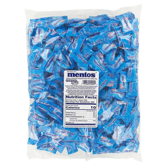 Mentos Mint Candy Single Packs: 385-Piece Bag | Candy Warehouse