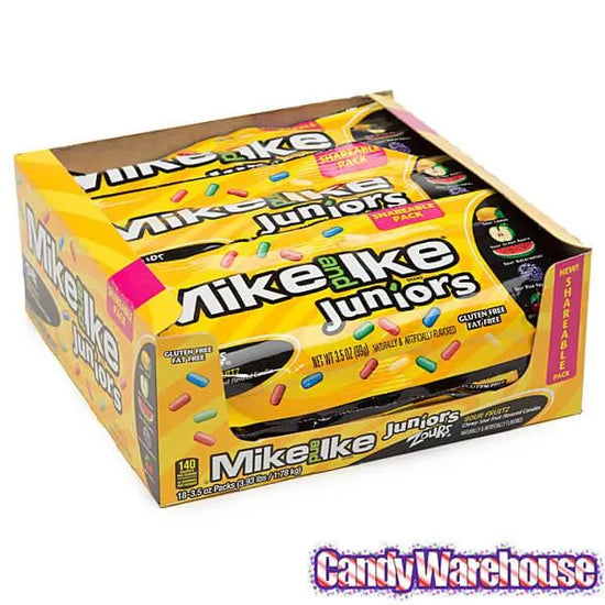 Mike and Ike Juniors Zours Candy 3.5-Ounce Packs: 18-Piece Box | Candy ...