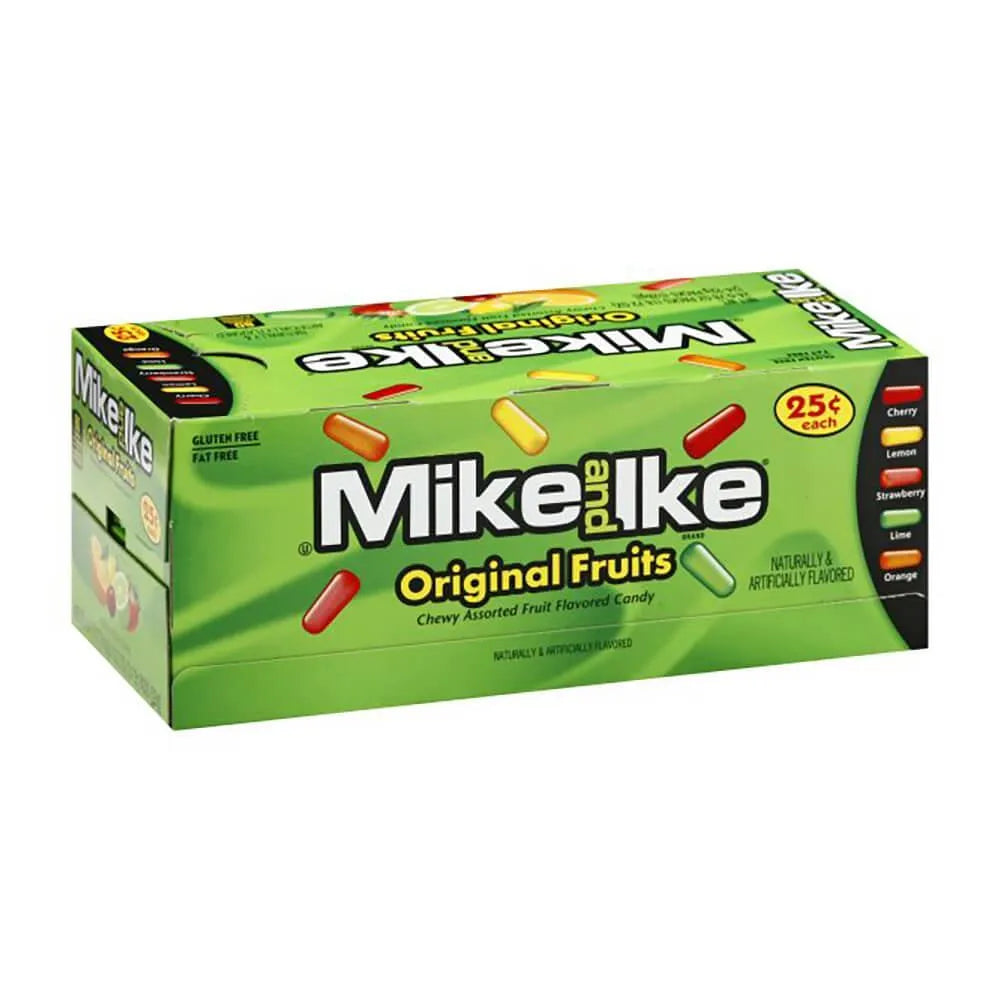 Mike and Ike Original Fruits Candy Mini Packs: 24-Piece Box | Candy ...