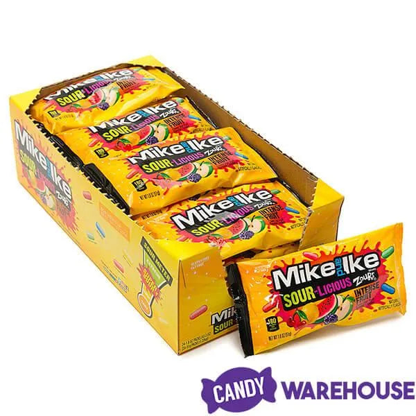 Mike and Ike Zours Candy 1.8-Ounce Packs: 24-Piece Box – Candy Warehouse