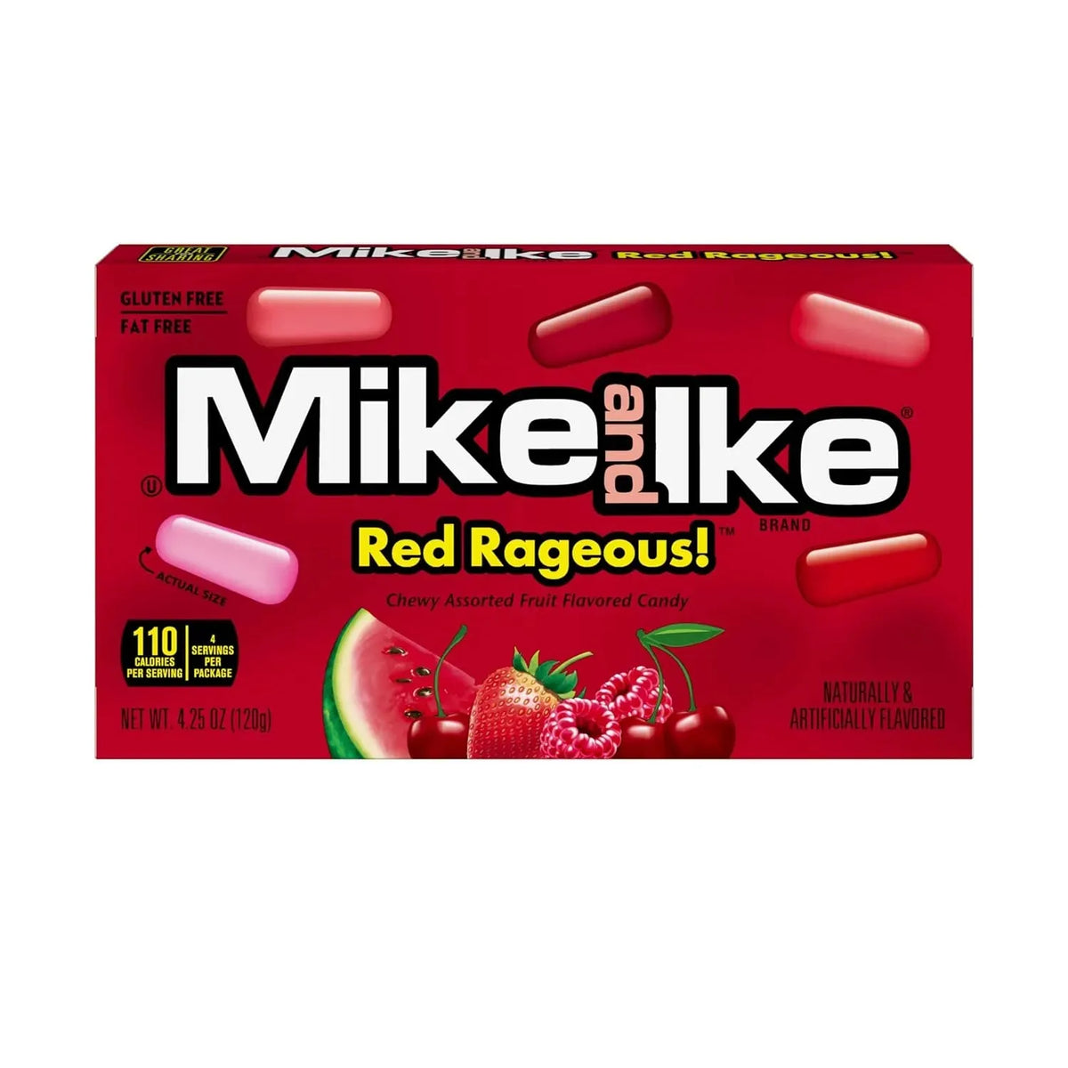 Mike and Ike Red Rageous Candy 4.25-Ounce Packs: 12-Piece Box – Candy ...